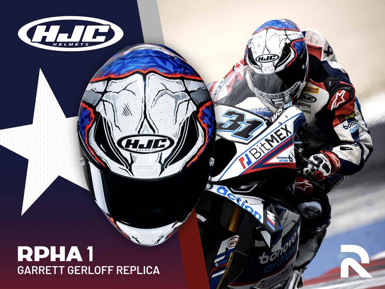RPHA 1 GARRETT GERLOFF REPLICA – HJC HELMETS EUROPE